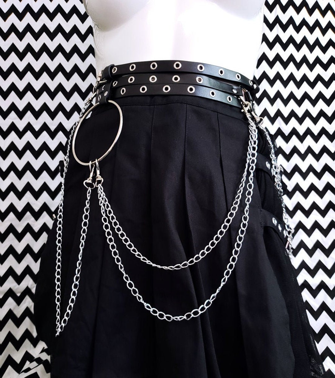 Hardcore Vegan Leather Belt / Punk Goth Gothic Grunge Kawaii - Etsy