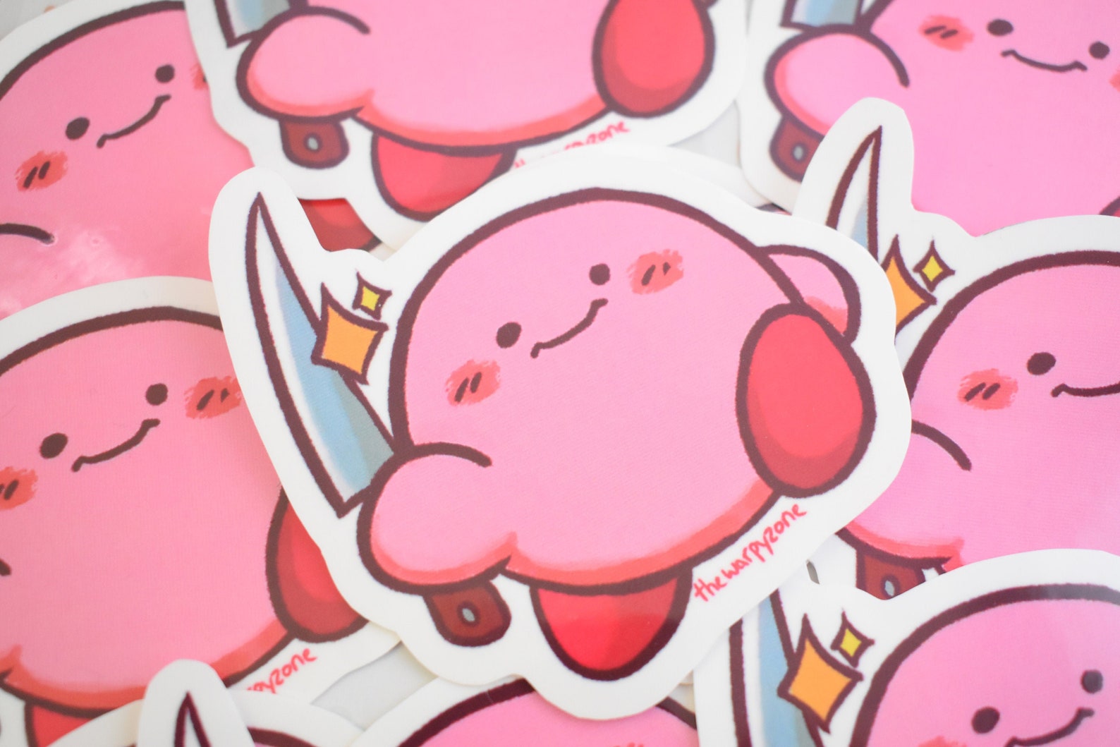 Knife Kirby Vinyl Waterproof 3 Sticker - Etsy Hong Kong