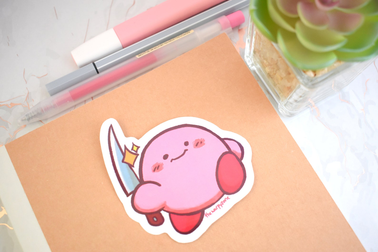 Knife Kirby Vinyl Waterproof 3 Sticker - Etsy Hong Kong