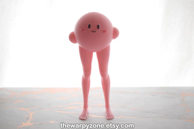 Kirby With Legs 3D Printed Figurine - Etsy