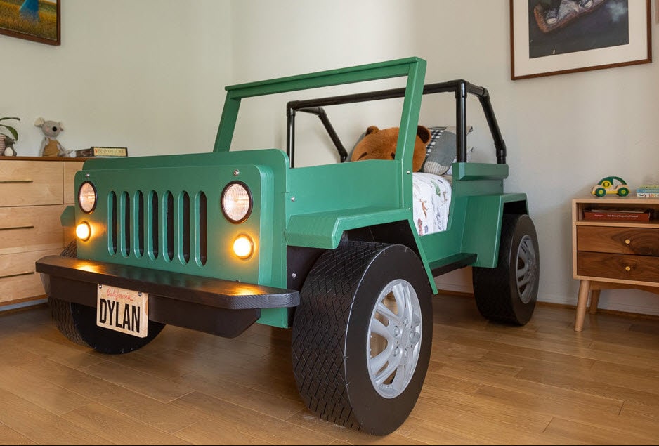 Jeep-inspired Child's Novelty Twin Bed Plans - Etsy