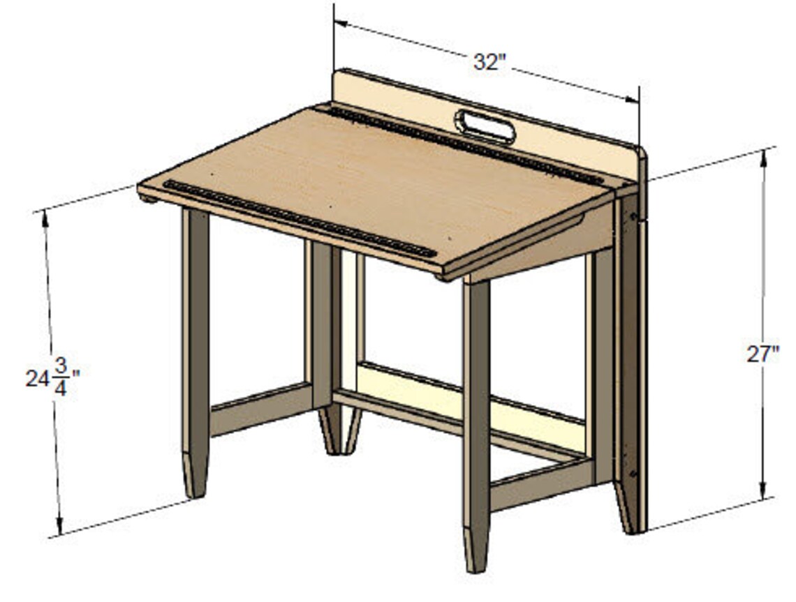 Folding, Collapsible Desk, Easy Storage, Wood Working Plan - Etsy Canada