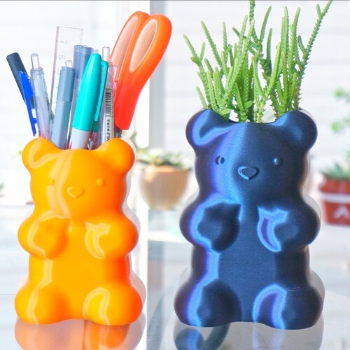 Gummy Bear Planter Pot / Pen Pencil Holder Teddy Bear Desk - Etsy