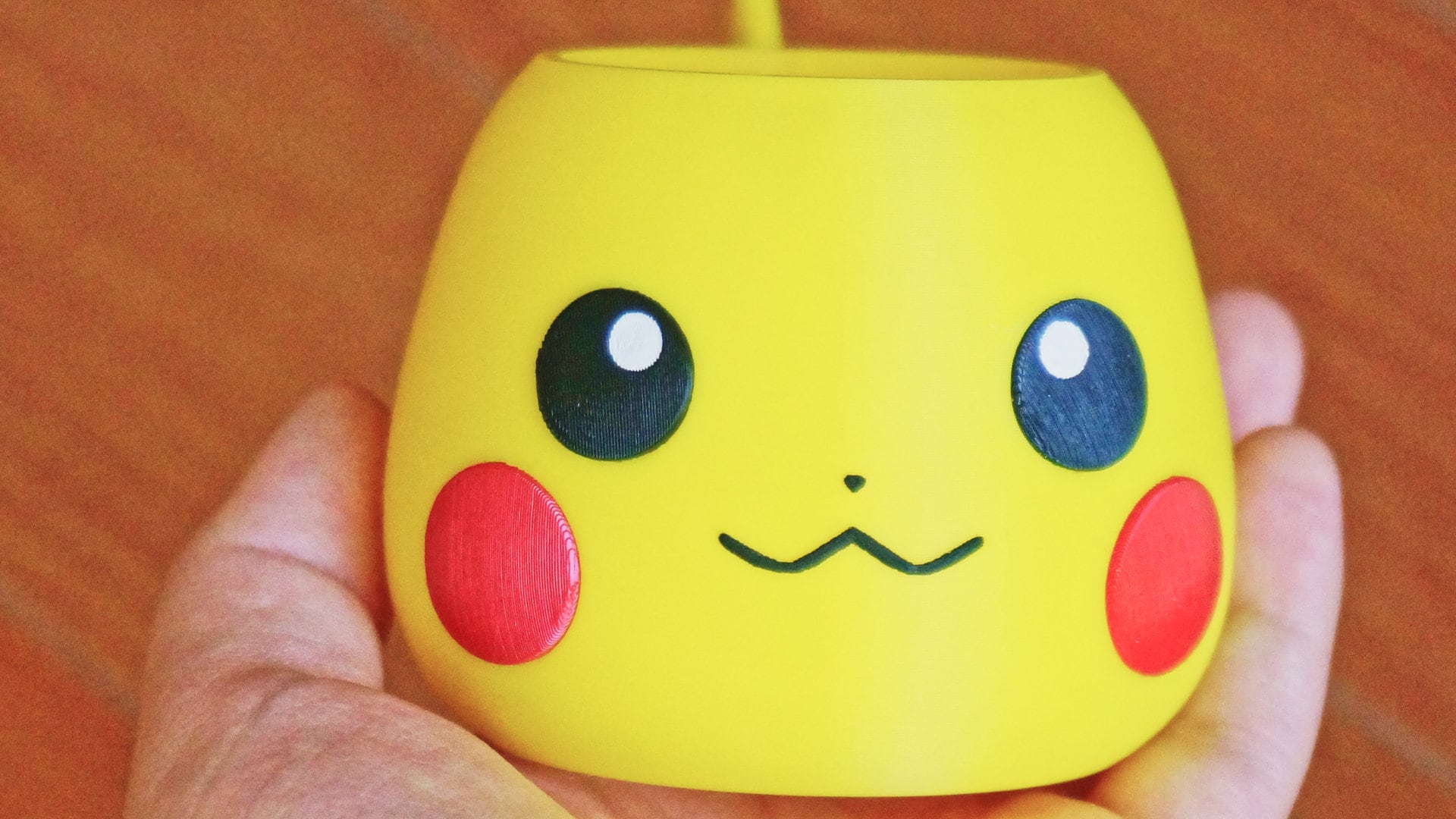 Pikachu Anime Planter With Tail, Pokemon Anime Pen Holder, Cute 3D Printed Decor, Office ...