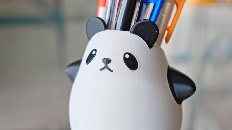 Chubby Panda Bear Planter, Pen Pencil Holder, Succulent Planter ...
