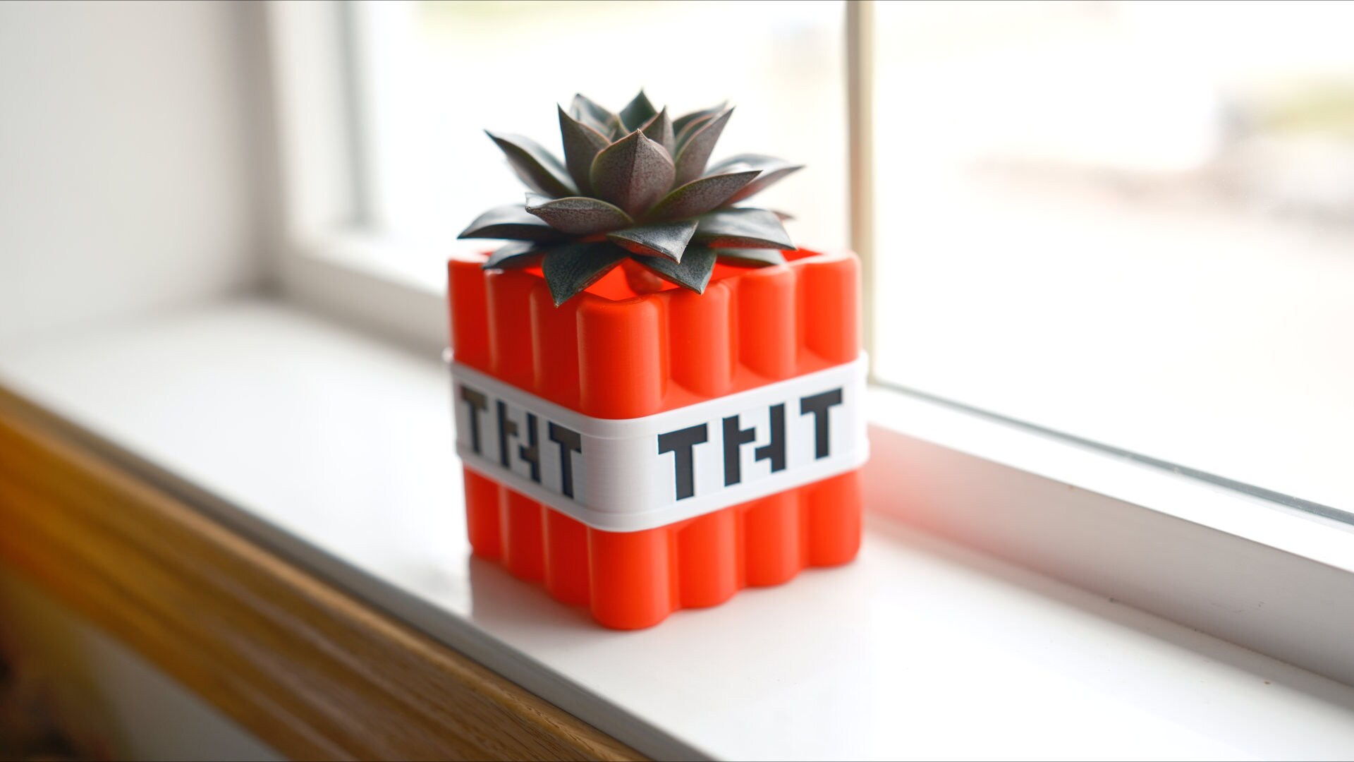 Minecraft TNT Block Planter or Pen Pencil Holder, Succulent Plant Pot ...