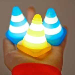 Traffic Cone Night Light: 3D Printed Pylon LED Desk Decor - Etsy