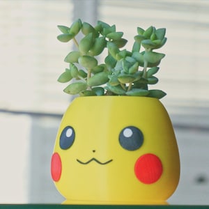 Pikachu Anime Planter With Tail, Pokemon Anime Pen Holder, Cute 3D ...