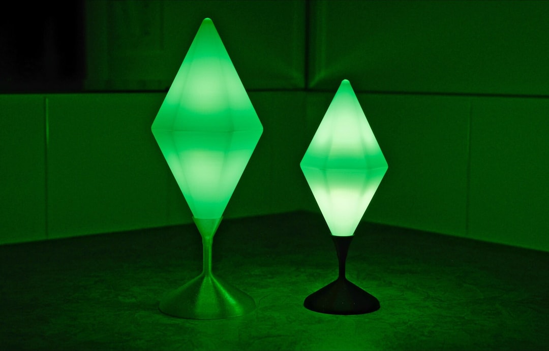 Sims Plumbob Light, Battery Powered Gemstone Nightlight Stand, Gaming ...