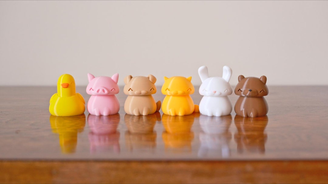 Animal Key Cap Fidget Toys, Cat/dog/duck/bunny/pig/bear Mechanical ...