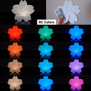 Cherry Blossom Sakura Lamp, Spring Figurine LED Hanging Nightlight ...