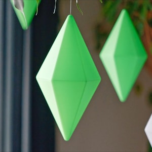 Sims Plumbob Hanging Light: Mood Decoration, RGB Nightlight - Etsy