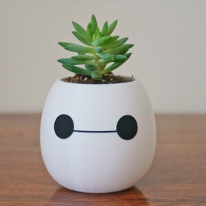 Baymax Planter: 3D Printed Big Hero 6 Desk Organizer - Etsy