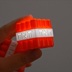 Minecraft TNT LED Light, Pocket Fidget Party Goodie Night Light, Office ...