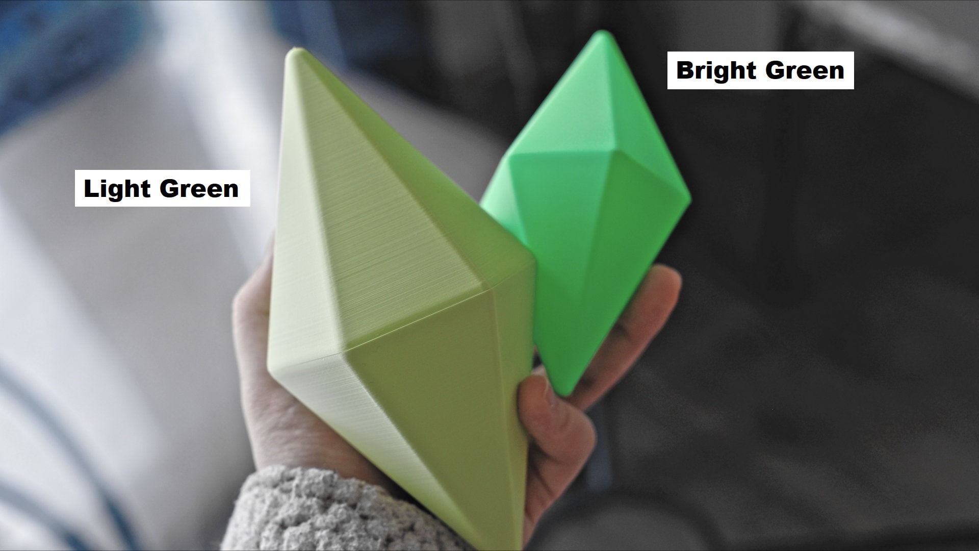 Sims Plumbob Light, Battery Powered Gemstone Nightlight Stand, Gaming ...