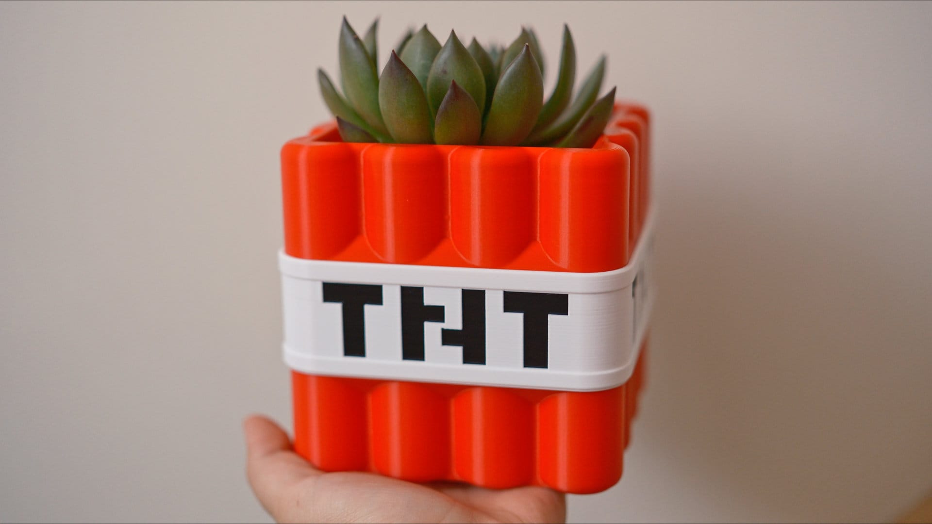 Minecraft TNT Block Planter or Pen Pencil Holder, Succulent Plant Pot ...