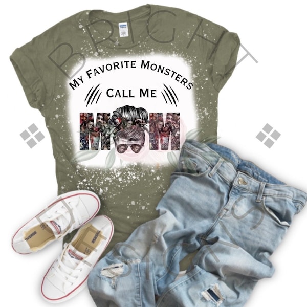 My Favorite Monsters Call Me Mom Png - Etsy