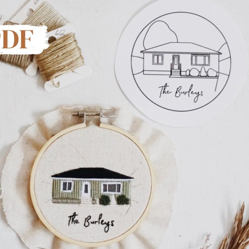 House Embroidery - Etsy