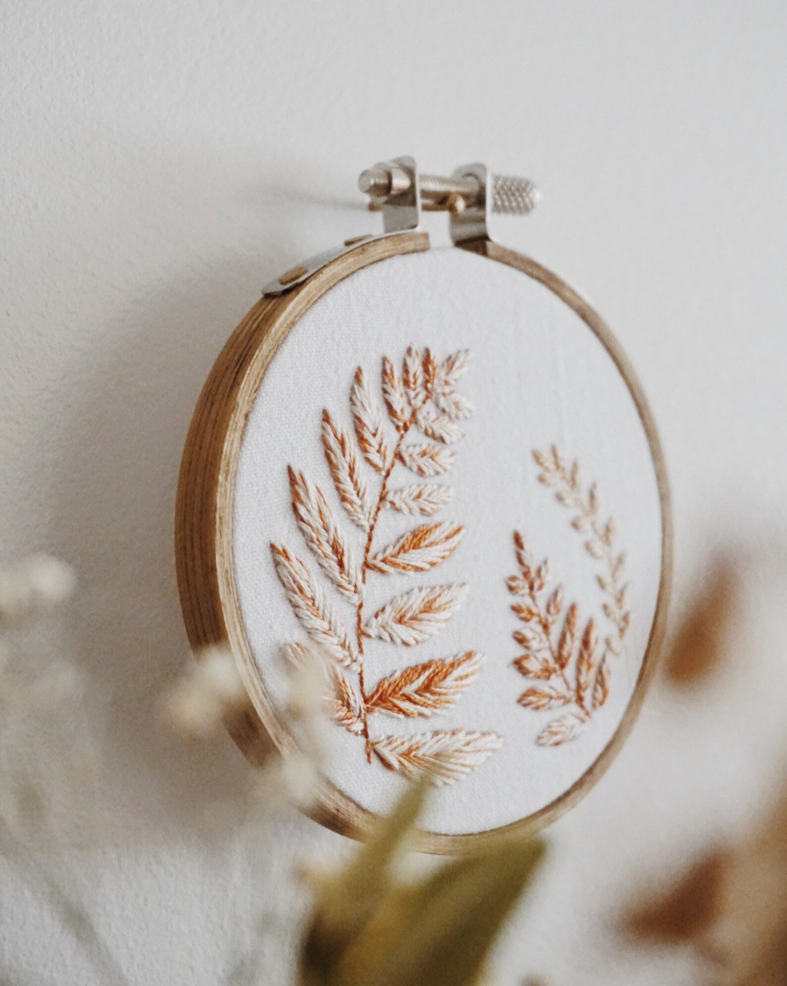 Autumn Fern Embroidery PDF Pattern 3 Fall Hand | Etsy