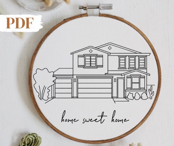 Hand-stitched House: a Guide to Designing and Embroidering a - Etsy Canada