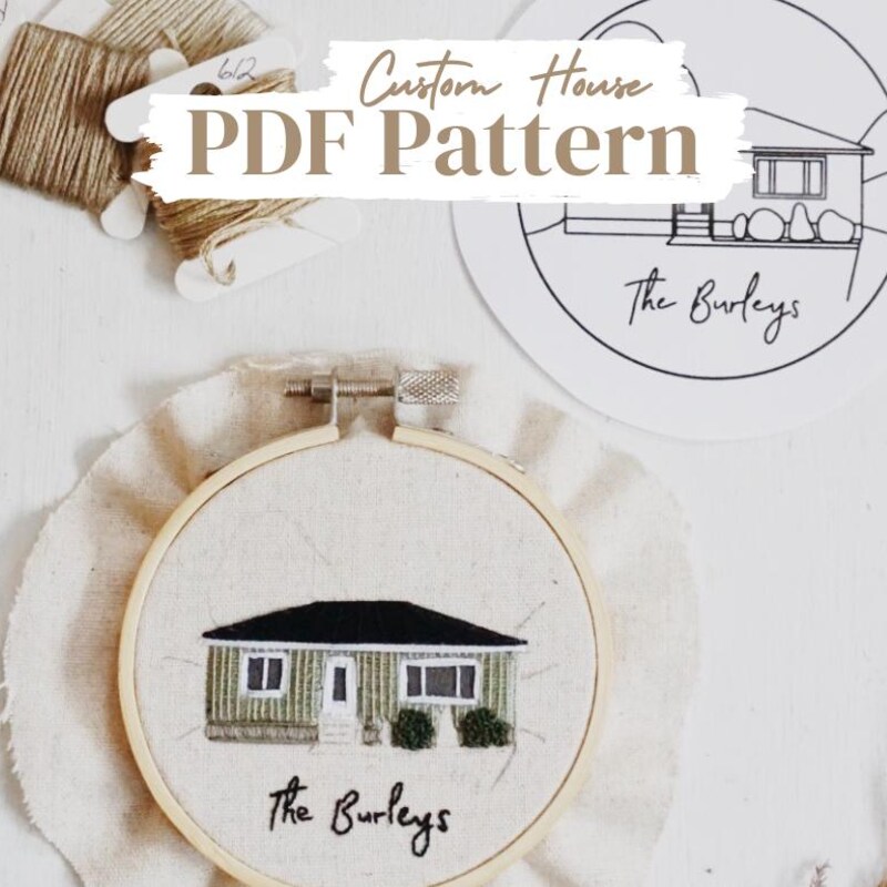 House Embroidery - Etsy