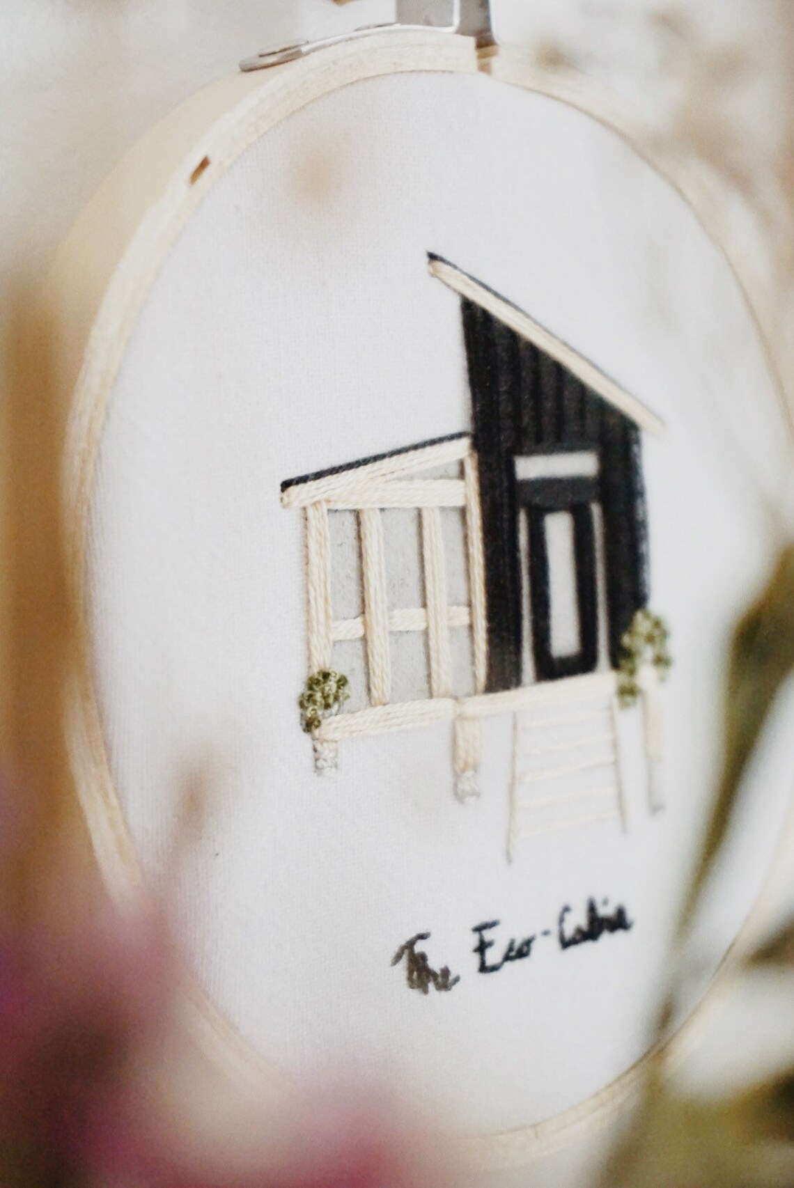 Cabin Embroidery PDF Pattern 4 Inch Hand Embroidery - Etsy