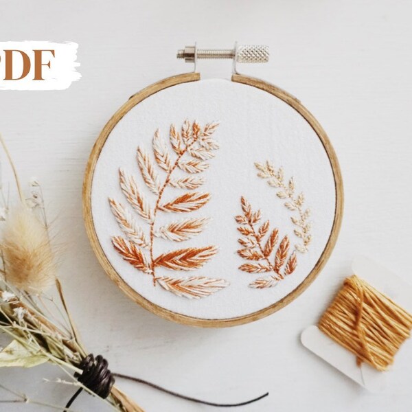 Fern Embroidery - Etsy