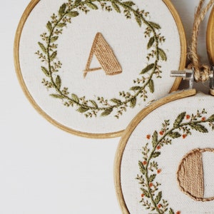 Embroidery Alphabet Ornament Pattern, Initial Embroidery PDF Pattern ...