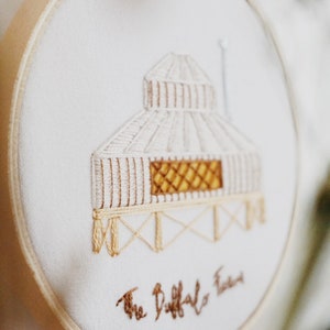 Hand Embroidery PDF Pattern | 4 Inch Yurt Embroidery Intermediate ...