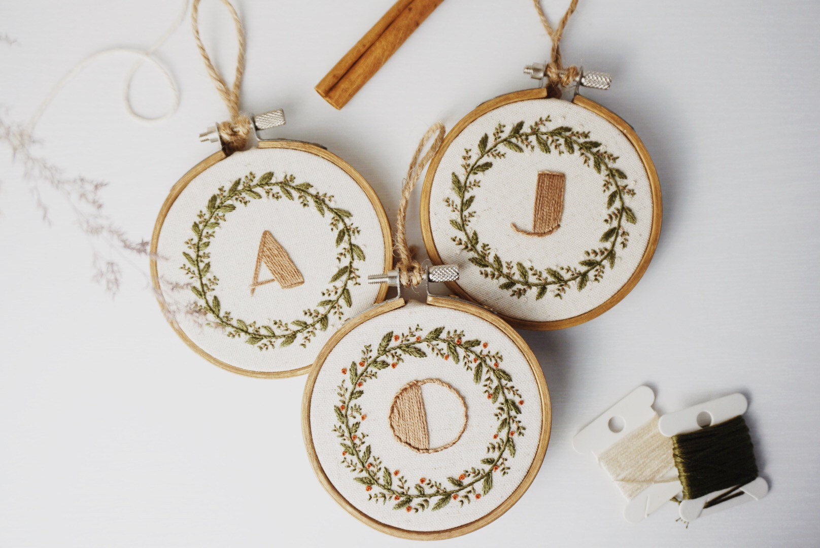 Embroidery Alphabet Ornament Pattern, Initial Embroidery PDF Pattern ...