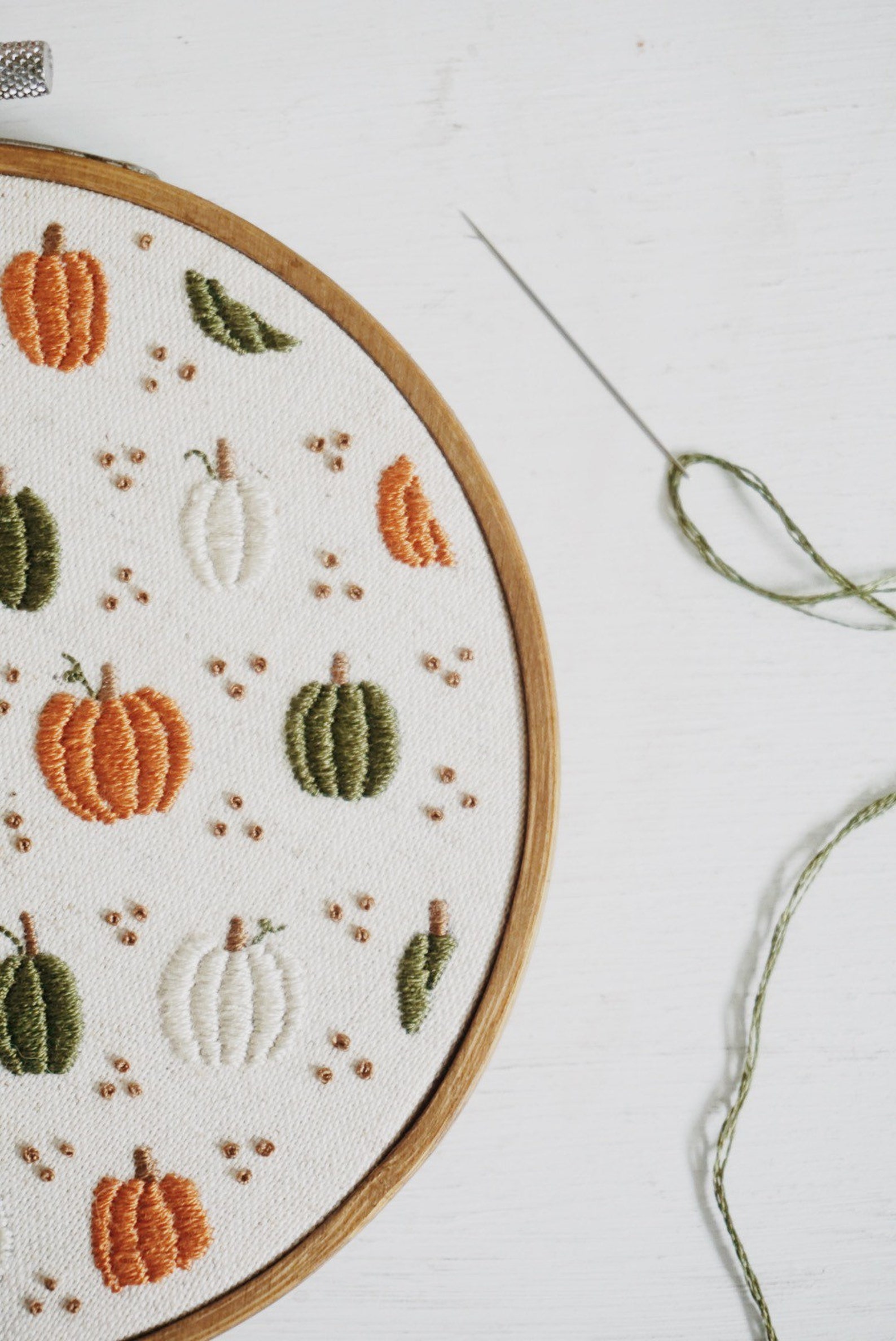 Pumpkin Embroidery Pattern Fall Embroidery PDF Autumn - Etsy