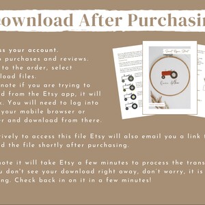 Tractor Baby Name Embroidery PDF Pattern, Custom Name Embroidery Design ...