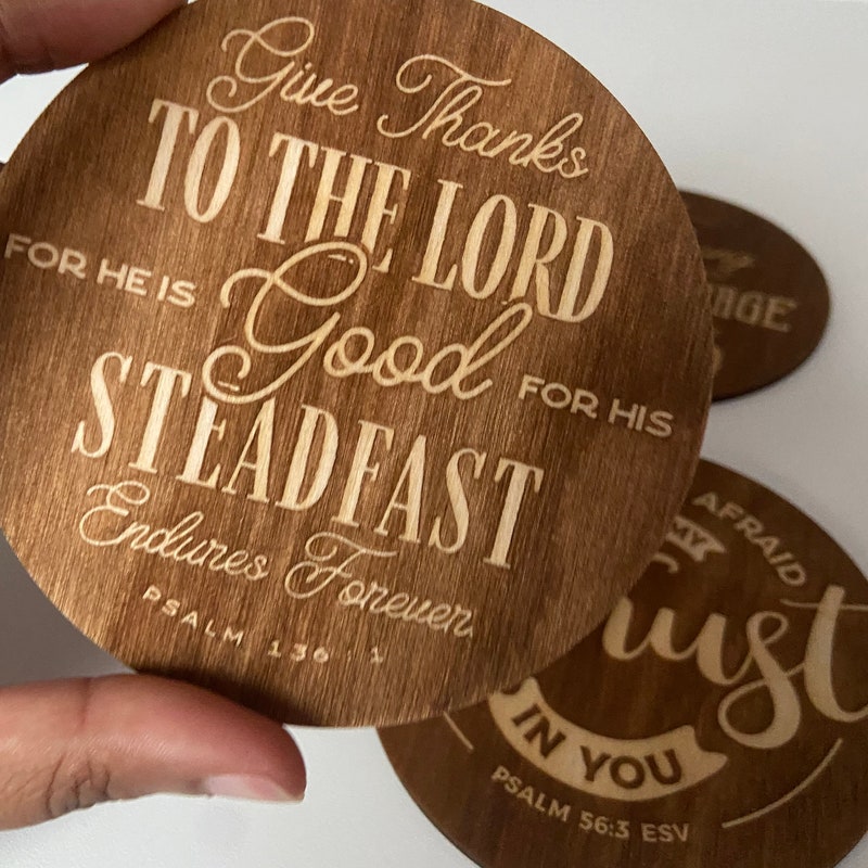 Bible Verse Coasters - Etsy