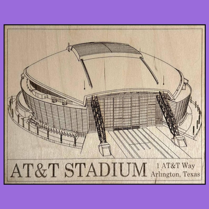 Dallas Cowboys AT&T Stadium - Etsy
