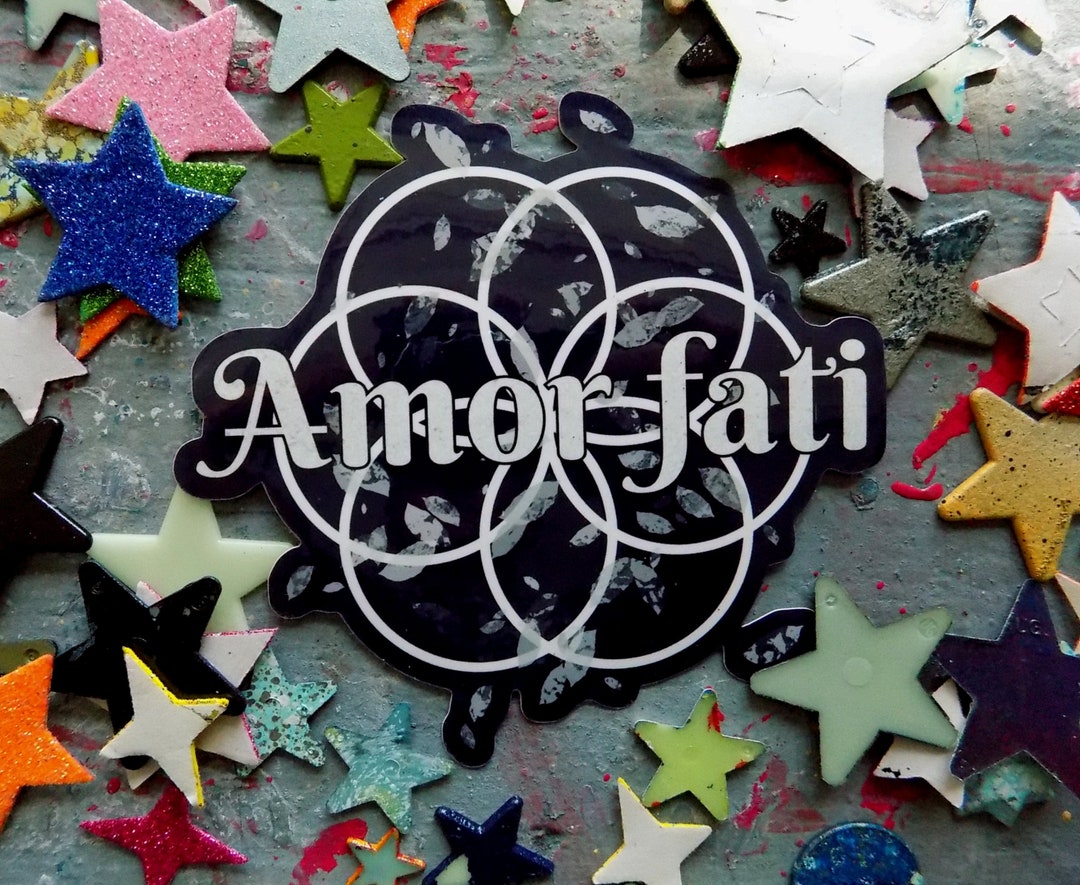 Amor Fati - in Black - Original Design Sticker - Etsy