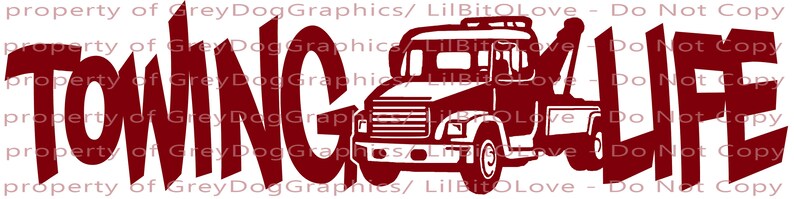 Towing Life Vinyl Decal Sticker Tow Truck Accident Clearing - Etsy