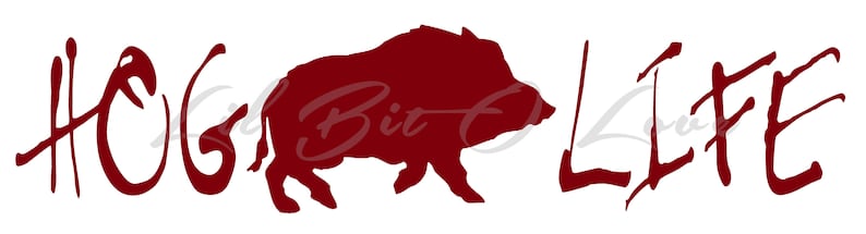 Hog Life Vinyl Decal Sticker Hog Hunting Boar Pig Feral Hunter - Etsy