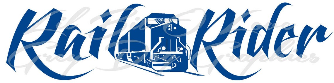 Railroad Rail Rider Decal Crossing Signal Sticker Vinyl Decal | Etsy