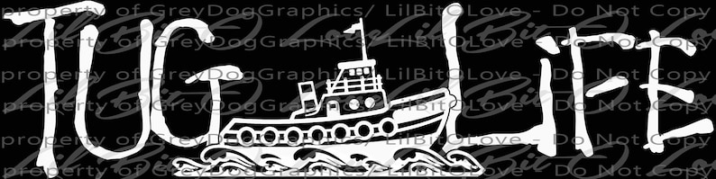 Tug Life Vinyl Decal Tugboat Sticker Tug Boat Captain Crew | Etsy