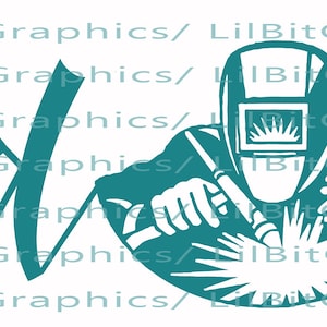 Weld Life Script Vinyl Decal With Welder in the Center Welding Sticker ...