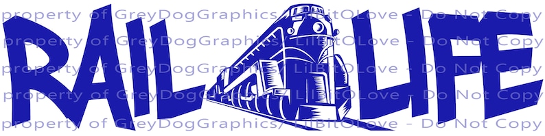 Railroad Rail Life Decal Locomotive Sticker Vinyl Decal | Etsy