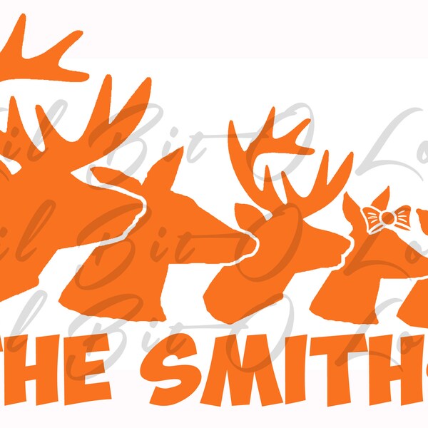 Deer Family Decal - Etsy