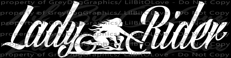 Lady Rider Biker Babe Woman Girl Female Motorcycle Vinyl Decal | Etsy