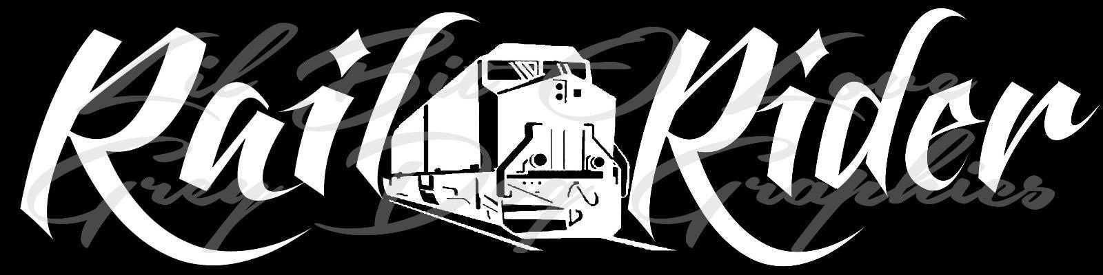 Railroad Rail Rider Decal Crossing Signal Sticker Vinyl Decal | Etsy
