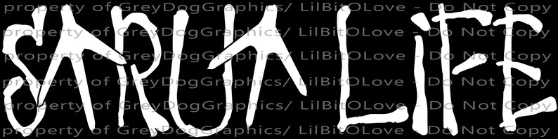 Strut Life Vinyl Decal Design C With Turkey Tracks Print - Etsy