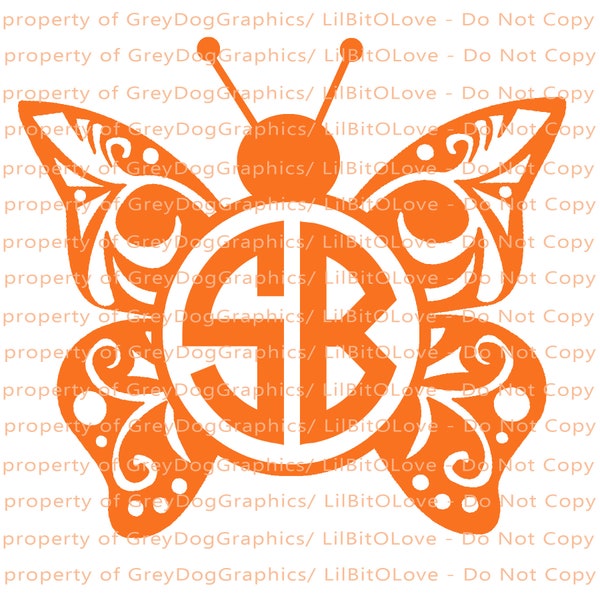 Butterfly Monogram - Etsy