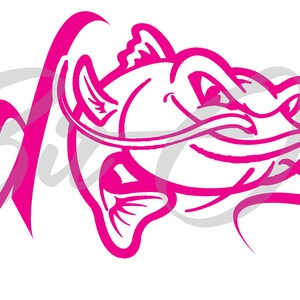 Pond Life Mean Catfish Vinyl Decal Sticker Fishing Fisherman Fish - Etsy