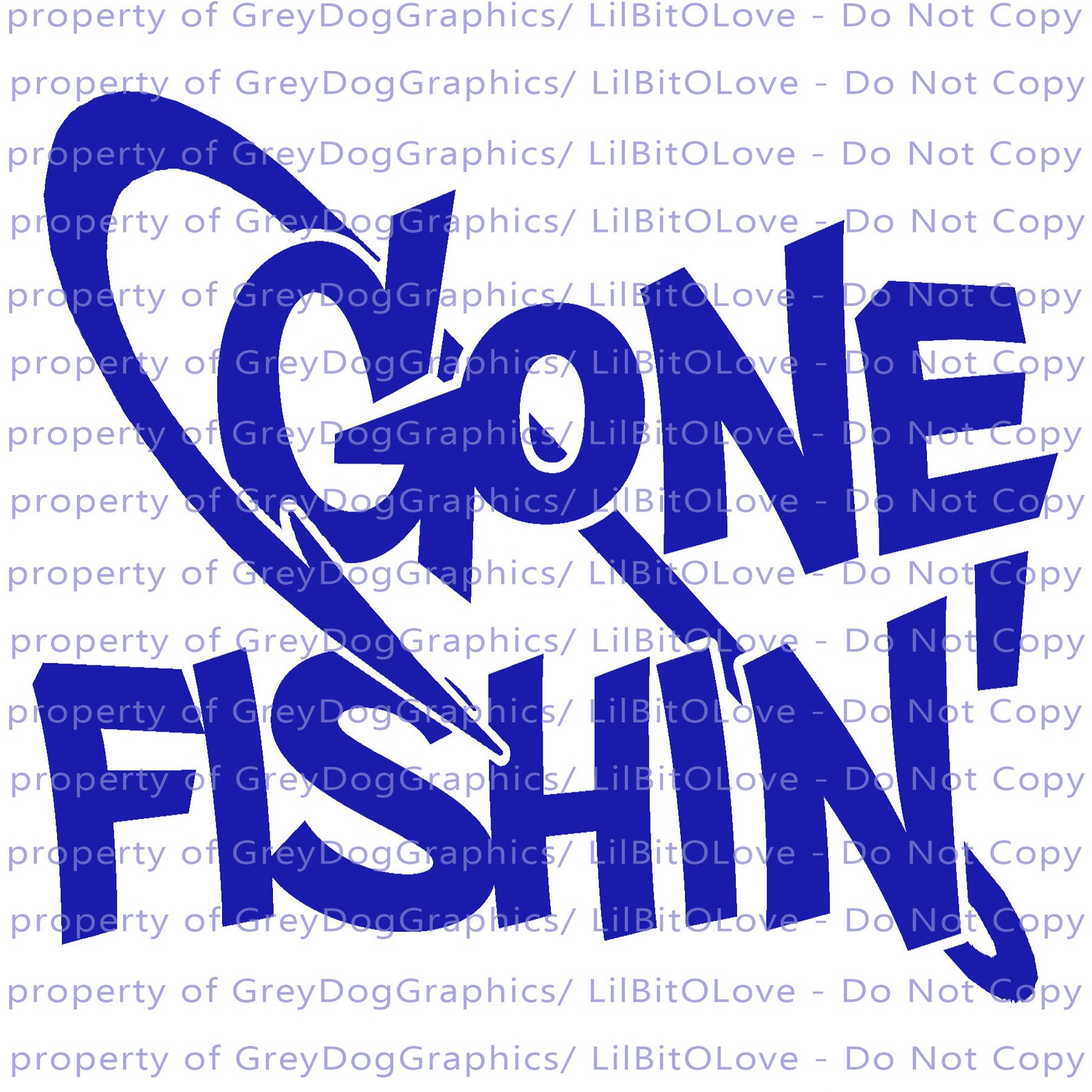 Gone Fishin' Vinyl Decal Sticker Fish Hook Fishing Fisherman Pond Lake ...