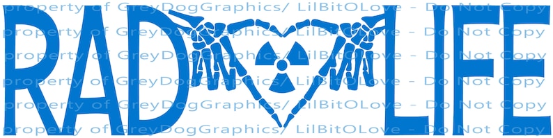 Rad Life Vinyl Decal Sticker Rad Tech Radiology Xray Hands - Etsy