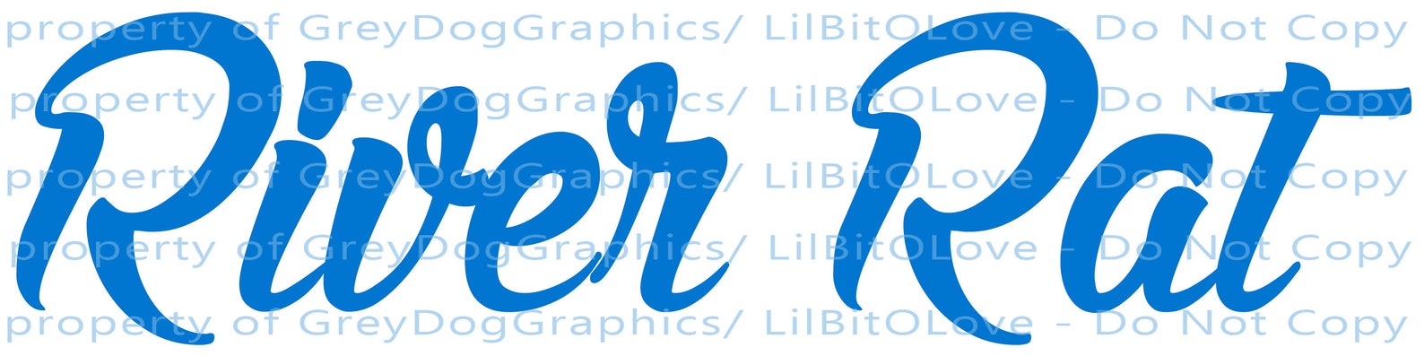 River Rat Vinyl Decal Script Words Jetski Swimming Boating Sticker ...